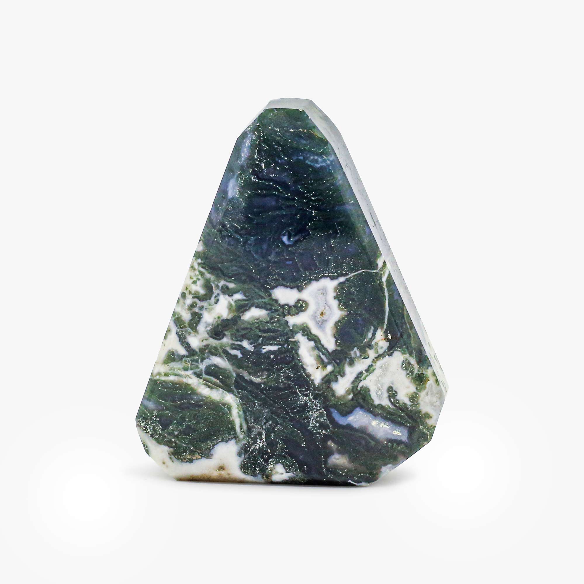 Green Moss Agate Jasper Freeform - tocrystal